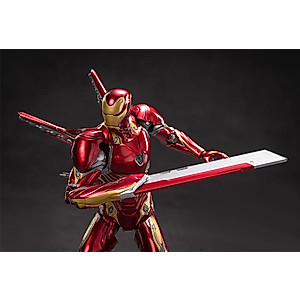 OVONNI Ironman MK50 (Deluxe Version),All Joints Movable 7 Inch Collectible Action Figure,Multi Weapon Accessories