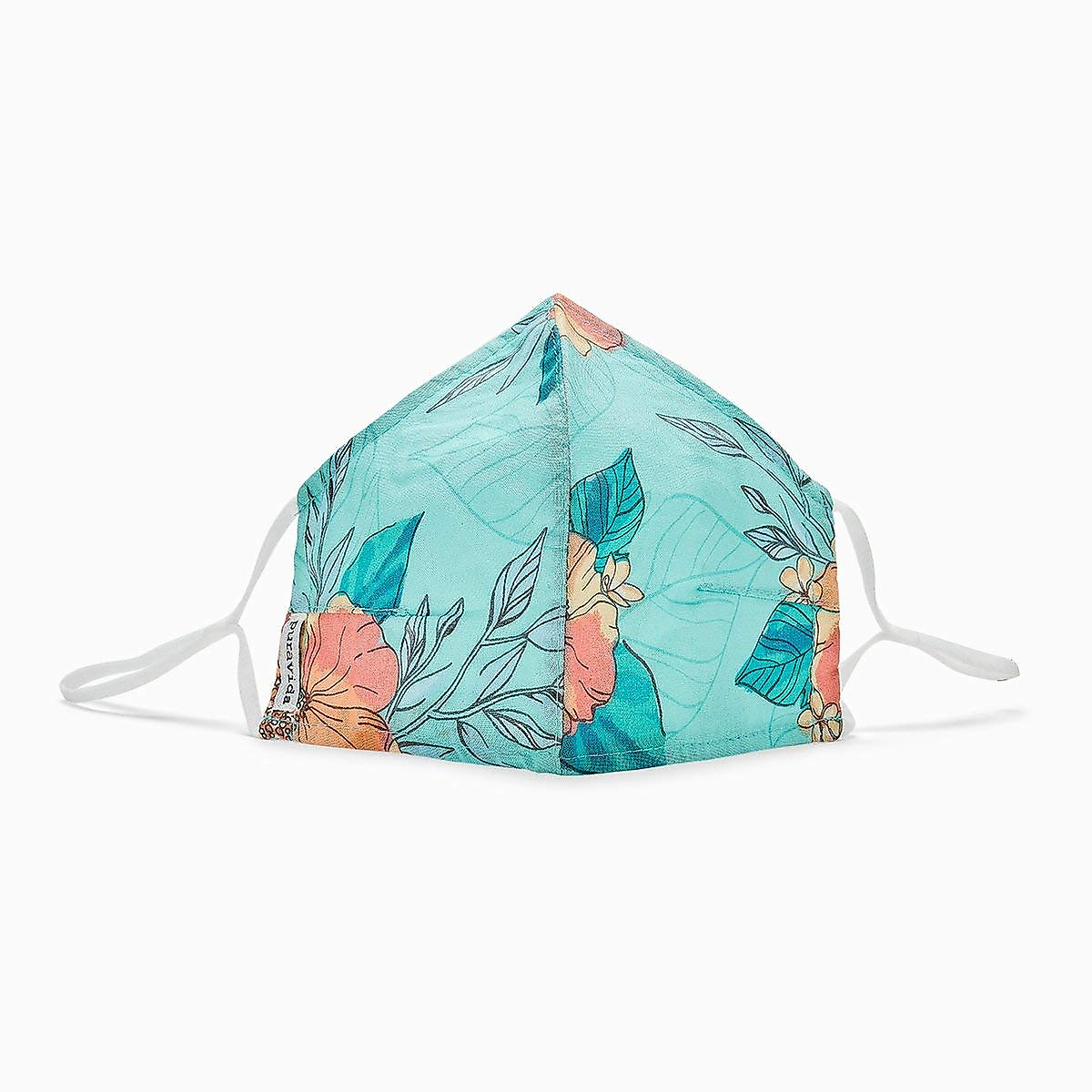 Pura Vida Bracelets X Vera Bradley Face Mask – 2 Layer Washable Cotton Facial Cover with Insert Pocket – Citrus Hibiscus