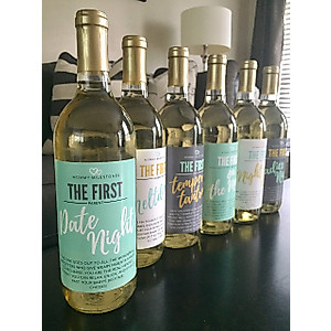 6 Mommy's First Milestone Wine Labels and Stickers, Great Baby Shower and Pregnancy Gift Ideas for Mom To Be, Funny Mom's First Moments After Having New Baby Girl or Boy – By Harper & Ivy Designs