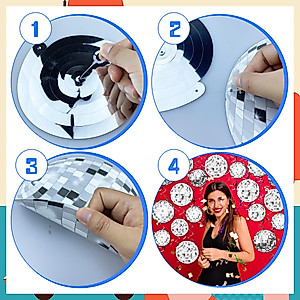 54 Pieces Disco Party Decorations Disco Ball Hanging Swirls 70s Party Hanging Swirls Ceiling Decor for Disco Fever Party 70s Hippie Birthday Party Favors Supplies (Hanging Swirl)