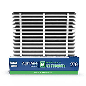 AprilAire 216 Replacement Filter for AprilAire Whole House Air Purifiers - MERV 16, Allergy, Asthma, & Virus, 20x25x4 Air Filter (Pack of 1)