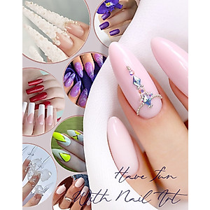 Maryton Nail Buffer Block, Medium/Fine Grit 100/180 Finishing Buffers for Acrylic Nails Gel Polish Nails, 3 Way Professional Pedicure Manicure Buffer Kits, 5 Count (Purple)