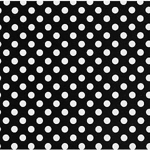 HDsticker Self Adhesive Vinyl Polka Dots Shelf Liner Drawer Liner Paper for Cabinets Dresser Drawer Table Furniture Wall Decal 17.7X117 Inches Black and White
