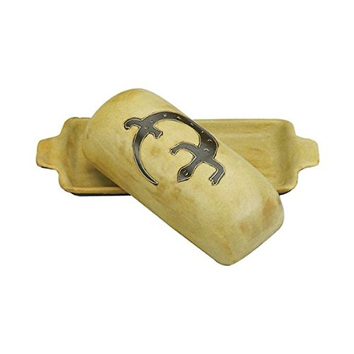 Mara Ceramic Stoneware Southwest Butter Dish with Lid