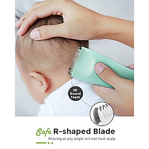 baistom Quiet Baby Hair Clippers Bundled with Replacement Blade and USB Charging Cable