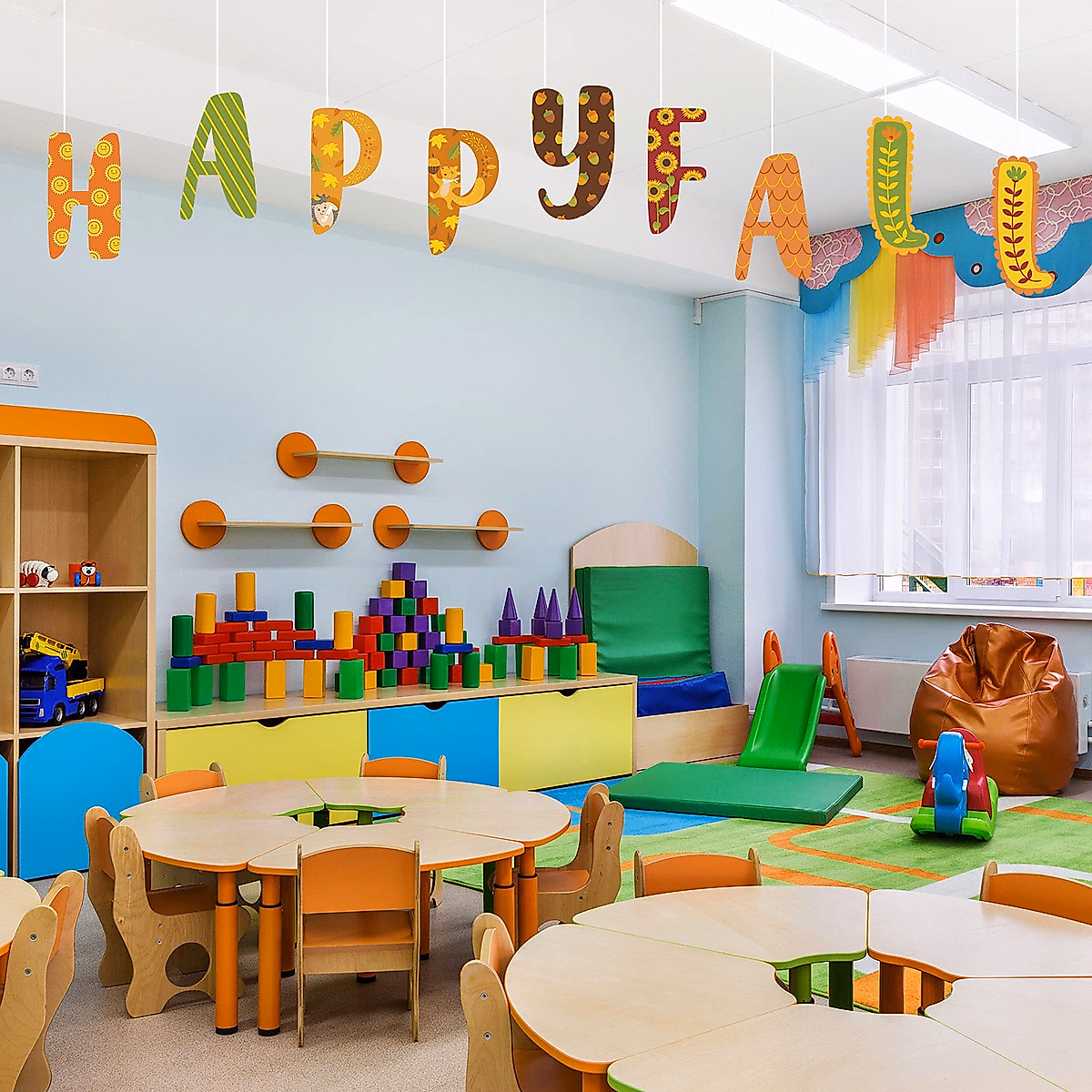 45 Pieces Fall Bulletin Board Decorations Turkey Pumpkin Maple Leaves Sunflower Cutouts Thanksgiving Happy Fall Cutouts for Classroom Bulletin Border Decoration