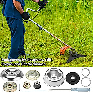 Eapele Brush Cutter Blade Weed Wacker Replacement Blade, Carbide Steel with Adapter Attachment, for 1" (25.4 mm or 20 mm Arbor), Compatible with Husqvarna, Stihl, Oregon, and Hitachi