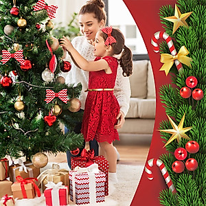 36 Pieces Christmas Faux Leather Sheets Glitter Faux Leather Fabric Snowflake Snowman Printed Christmas Fabric Synthetic Leather Sheet for DIY Christmas Craft Making, 8.3 x 6.3 Inch (Cute)