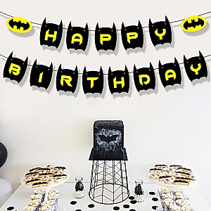 Batman Birthday Banner，Batman Birthday Party Suplies Decor