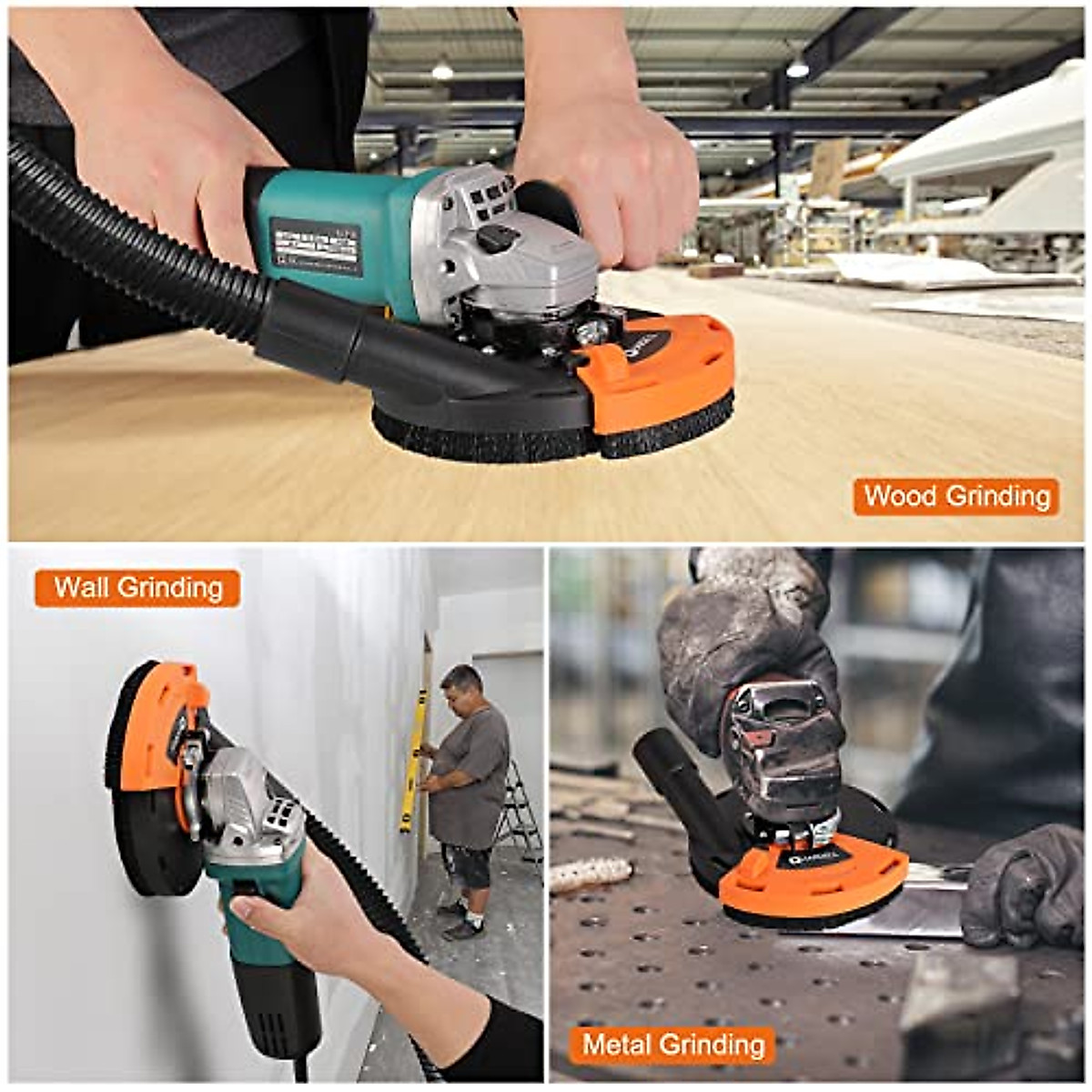 HARDELL Angle Grinder Dust Shroud 4.5/5 Inch, Angle Grinder Attachments, for Universal Angle Grinders(125MM)