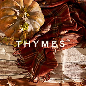 Thymes Pumpkin Laurel Votive Candle - Scented Candle for Home Fragrance - with Warm Vanilla, Spicy Cinnamon, Nutmeg, and Creamy Caramel - Single-Wick Candle (2 oz)