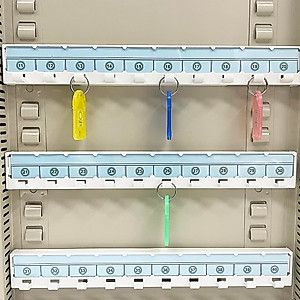 TECHTONGDA Wall Mount Key Cabinet Key Storage Lock Box Steel Adjustable Key Organizer (60 Position)