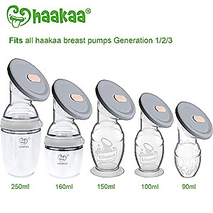 haakaa Lid Manual Breast Pump Silicone Cap Fit All Haakaa Breast Pumps 1 pc