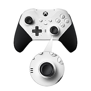 Metal Replacement Thumbsticks for Xbox Elite Controller Series 2 Core,Component Pack Includes 4 Swap Magnetic Joysticks,4 Paddles,1 Standard D-Pads, Accessories Parts for Xbox One Elite 2(Black)