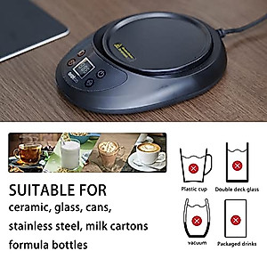 Oroton Coffee Mug Warmer&Cup for Office Desk Use,1-8 Hour Timer Settings,Electric Beverage Warmer with 8 Temperature Settings, Coffee Warmer Plate for Cocoa Tea Milk with Auto Shut Off