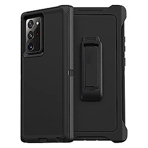 Defender Case Compatible with Samsung Galaxy Note20 Ultra Case 5G - Black