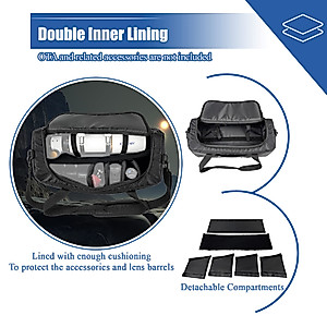 SVBONY SV212 Multipurpose Telescope Bag, Shock-Absorbing Telescope Case with Adjustable Shoulder Strap and Hand-Carry Strap for Optical Tubes Accessories