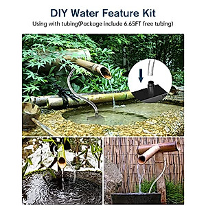 NFESOLAR 3.5W Solar Water Pump Outdoor, Solar Power Bird Bath Fountain with10ft Cables, 4ft Tubing, Dry Run Protection, Filtration Syste, for Small Pond, Garden, Water Feature, Pool, Yard