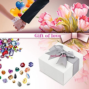 925 Sterling Silver Circle Earrings with Austria Crystal Leverback Dangle Earrings Hypoallergenic Jewelry for Women Mom (Aurore Borealis Crystal Earrings)