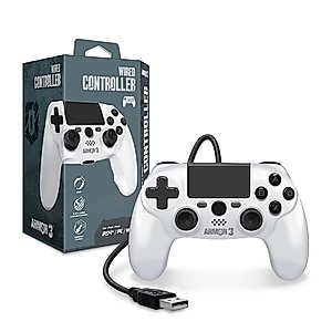 Armor3 Wired Game Controller for PS4/ PC/Mac (White) - PlayStation 4