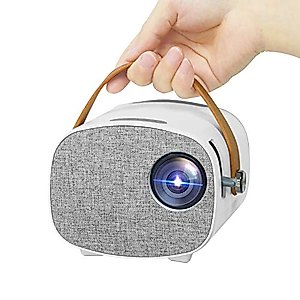 Mini Projector,Lejiada Portable Projector for Kids,Small Movie Projector for Bedroom, Home Theater Video Projector Compatible with iPhone/TV Stick/HDMI/USB/Micro SD/AV/Laptop