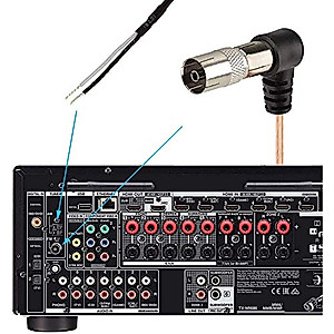 Bingfu FM Antenna FM Dipole Antenna 75 Ohm Indoor FM Radio Antenna AM Loop Antenna for Pioneer Onkyo Yamaha Marantz Indoor Bluetooth Home Stereo Receiver AV Audio Video Home Theater Receiver Tuner