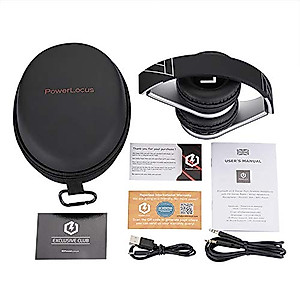 PowerLocus Rose Gold Bluetooth Headphones with Black/Silver Bluetooth Headphones