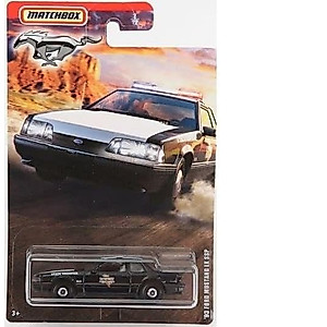 Matchbox Limited Edition Mustang Series Release Set of 3 Diecast Vehicles with a Coupe, Convertible, and Police Cruiser