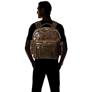 Piel Leather Travel Backpack, Vintage Brown, One Size