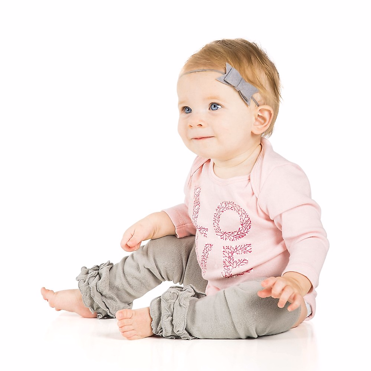 juDanzy 3 Pairs of girls baby Leg Warmers for newborn, infant, toddler, child (One Size, White, Black, Gray)