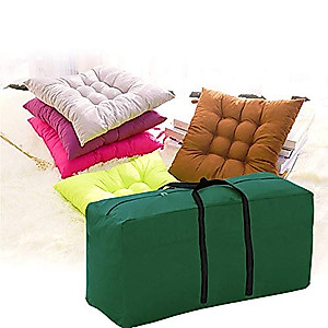 Linkool Outdoor Patio Furniture Seat Cushions Storage Bag with Zipper and Handles 68x30x20 Inches Waterproof
