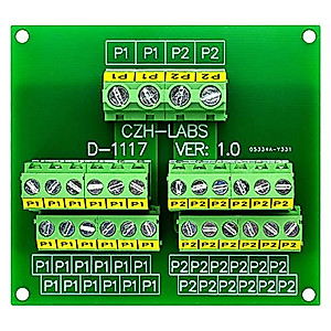 Electronics-Salon Panel Mount 12 Position Power Distribution Module Board.