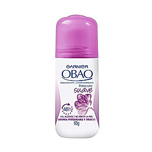 (Pack of 4) Garnier OBAO for Women, 48 Hour Roll on Deodorant & Antiperspirant, Soft Freshness, 65 g each by Garnier OBOA by Garnier OBOA