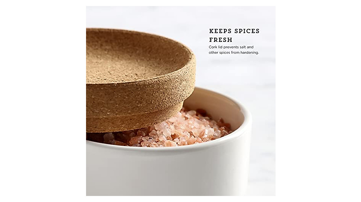 Kamenstein Ceramic Salt Pig - Easy Access & Timeless Style