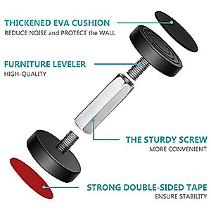 Neatbuddy Adjustable Headboard Stoppers,Bed Frame Anti Shake Tool,headboard stabilizer,Bed Stopper for for Room Wall, Beds, Cabinets, Sofas (2.75-4.1 inch)