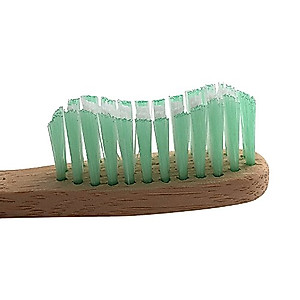Natural Organic Eco Friendly Bamboo Toothbrush KIDS SOFT Nylon Bristles, BPA Free, Promote Responsible Dental Care (4- Pack)