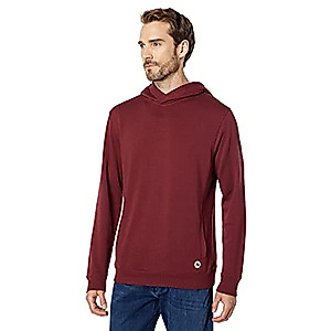 The Normal Brand Men's Clay Fleece Vintage Hoodie Wine L