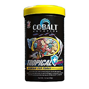 Cobalt Aquatics Tropical Flake, 1.2 oz, Model Number: 20001N,White/Black