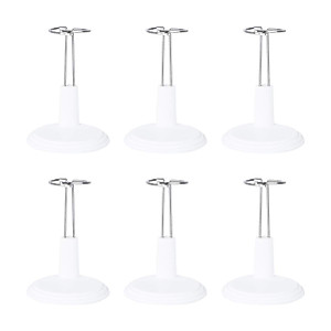 NUOBESTY 6pcs Doll Display Rack Toy Model Bracket Doll Storage Rack Portable Doll Stand