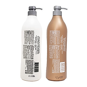 Recamier Saloon In Hydra Repair Shampoo & Conditioner Set Dry And Damaged Hair | SalonIn Cabello Secos Y Dañados Hidrata Nutre Y Repara Instantáneamente Kit 33.8Oz-1000ml