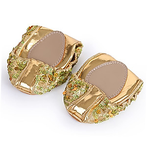 jojofuny 1 Pair Dancing Accessories Scent Booster Laundry Yoga Shoes Ballet Shoes Sequin Gym Shoes Socks for Metallic Slippers Round Ballet Flats Non-Slip Plate Bride