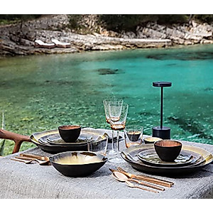 Barryca Cordless Led Table Lamp Rechargeable, Battery Operated Metal USB Desk Lamp, Portable Dimmable Outdoor Light, for Outside/Indoor/Restaurant/Home/Patio