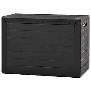 Tidyard Garden Storage Box Storage Cabinet 50.2 Gal Deck Box Garden Organizer Toolbox for Patio, Lawn, Poolside, Backyard Outdoor Furniture 38.7 x 17.3 x 21.7 Inches (W x D x H)