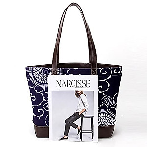 TBOUOBT Handbags for Women Fashion Tote Bags Shoulder Bag Satchel Bags, Ethnic Grey Vintage Floral