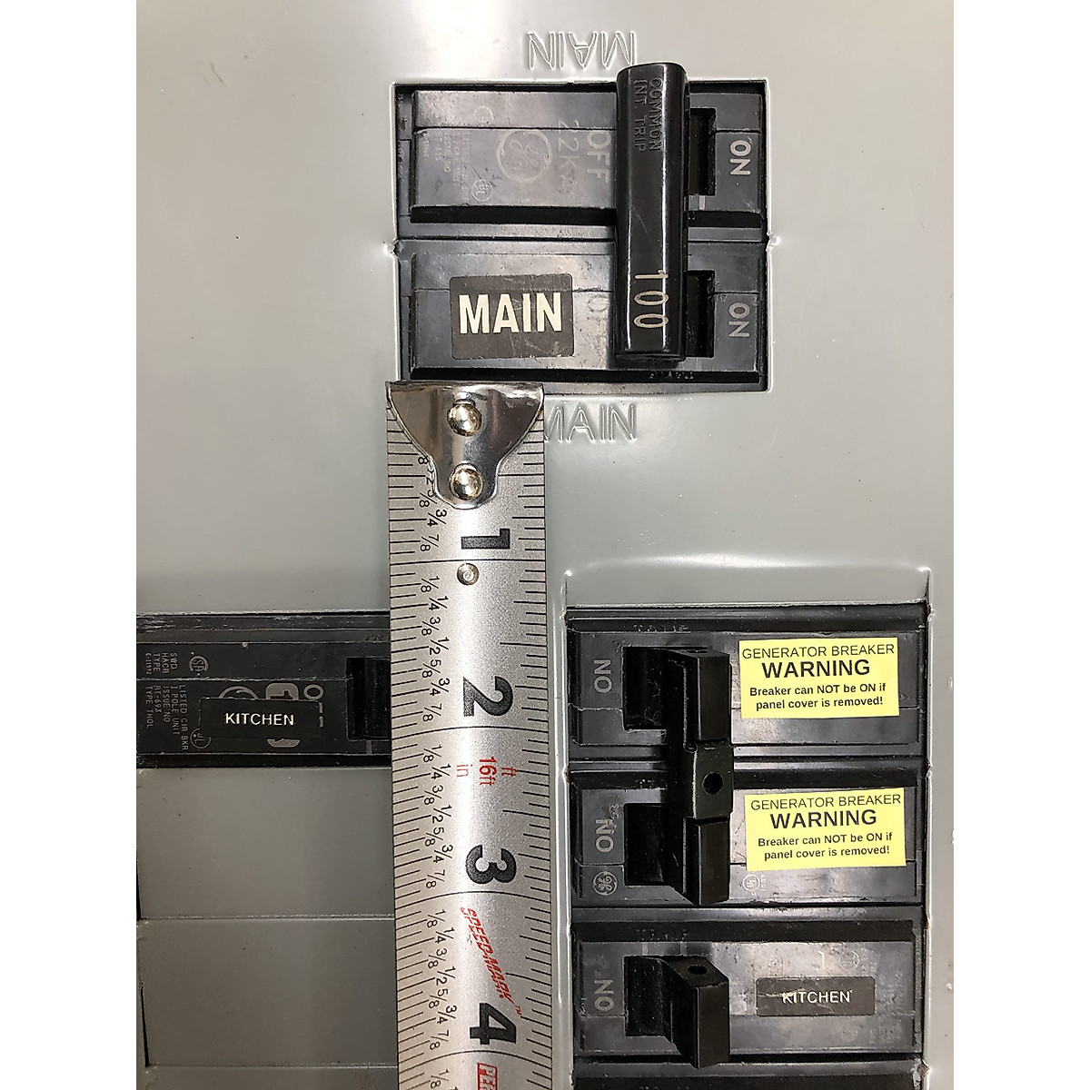 GenSafety Generator Breaker Panel Interlock Kit for GE 100 Amp Panel