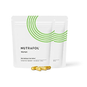 Nutrafol Women's Hair Growth Supplement | Ages 18-44 | Clinically Proven for Visibly Thicker & Stronger Hair | Dermatologist Recommended | Refill Pouches | 2 Month Supply