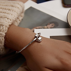 VOROCO Sterling Silver Charm for Bracelets Motorcycle Bicycle Truck Bus Car Charms Bead Transportation series for Woman men Jewelry Gifts