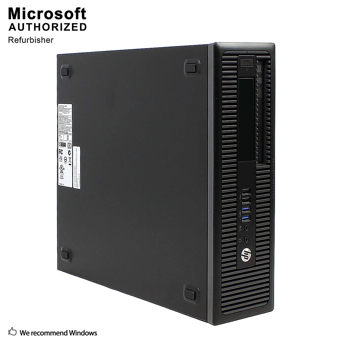 HP ProDesk 600 G1 SFF Business Desktop Computer, Intel Core i5 4590 up to 3.7GHz,16G DDR3, 2T, DVD, WiFi, Bluetooth 4.0, USB 3.0, VGA, DP, Win 10 64-Bit Supports English/French/Spanish(CI5) (Renewed)