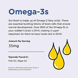 Little Brainiac Organic Fruit & Veggie Snack Brain Boosting Toddler Pouches, Two Flavor Variety Pack, Brain-Supporting Nutrients, Clean Label, BPA-Free, Non-GMO (3.5 oz, Pack of 12)