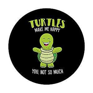 Turtles Make Me Happy Love Turtles PopSockets Swappable PopGrip